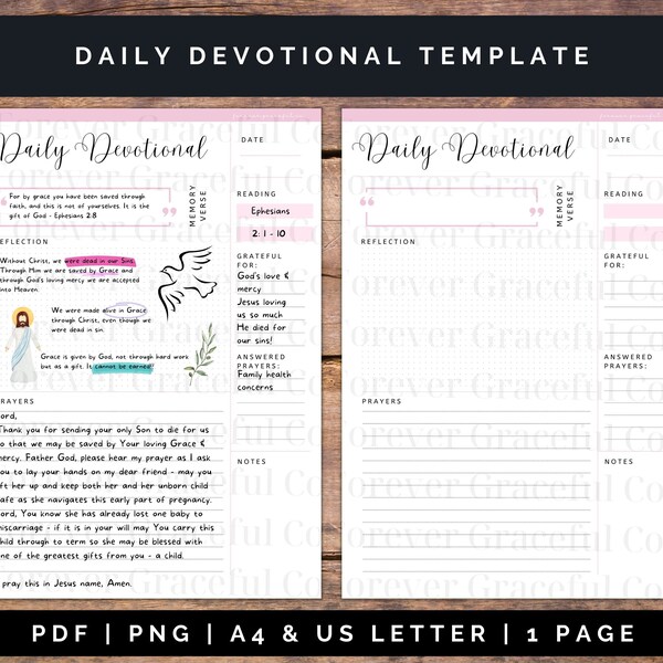 Printable Devotional - Etsy
