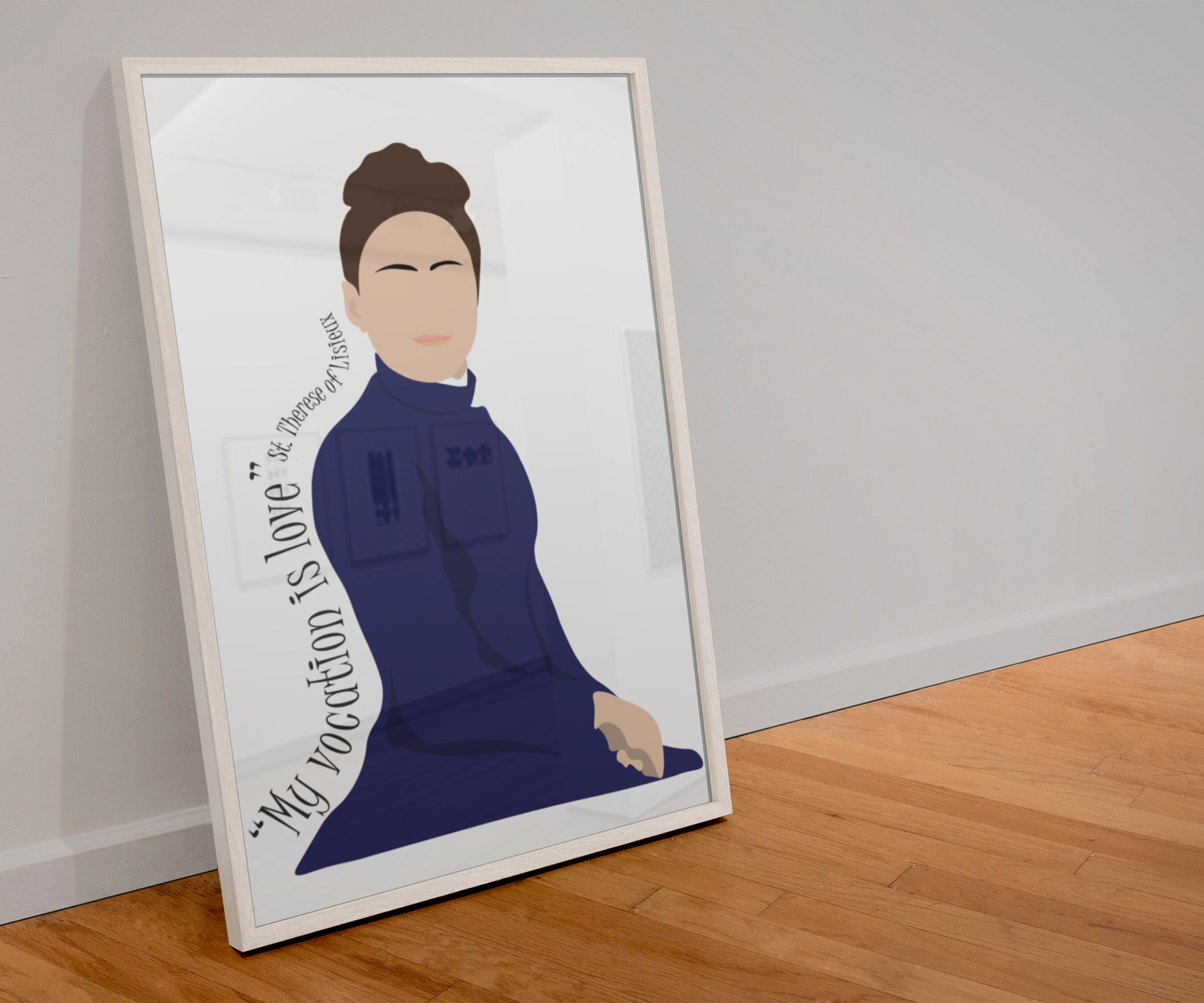 Saint Therese of Lisieux Printable Poster my Vocation is Love - Etsy