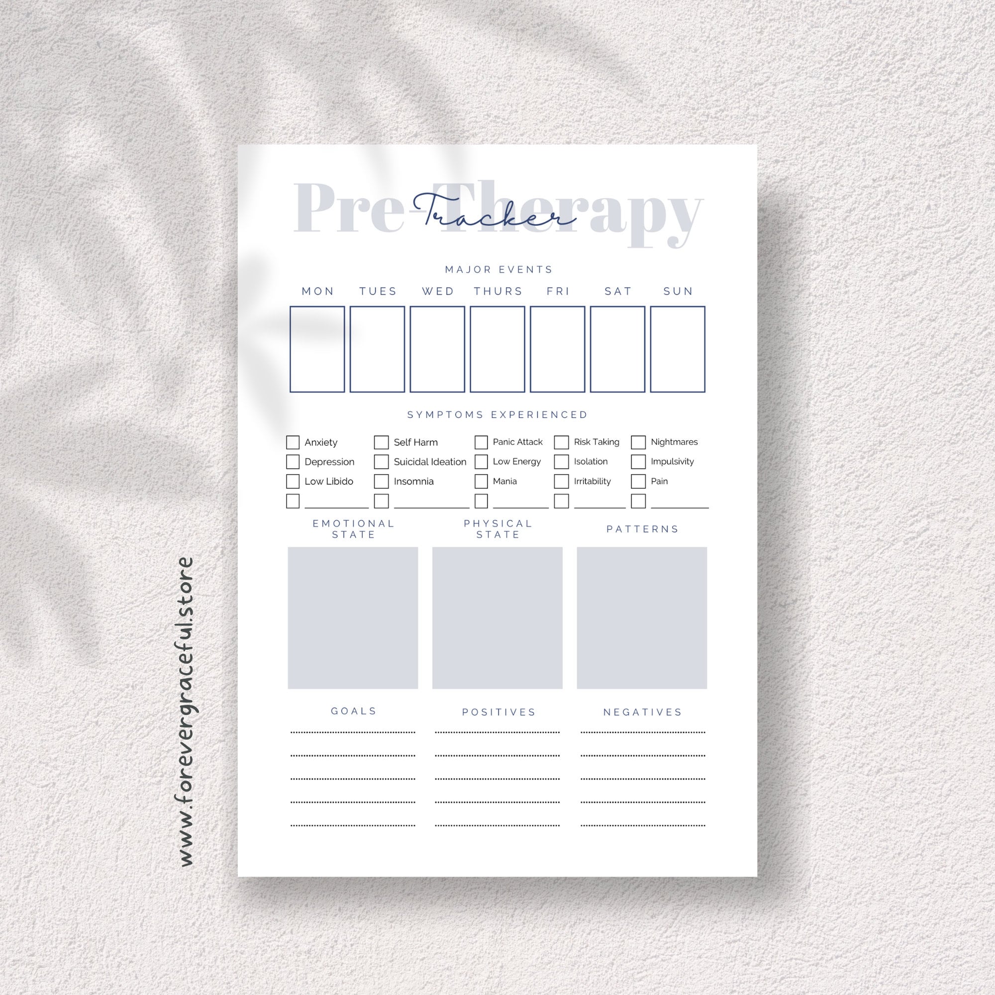 Pre-therapy & Post-therapy Printable Worksheets - Etsy