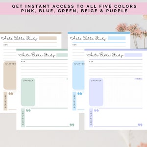 ACTS Bible Study Printable Template - Etsy Australia