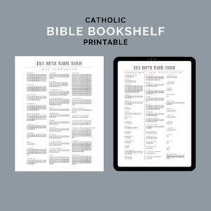 CATHOLIC Bible Chapter Tracker Printable Template - Etsy