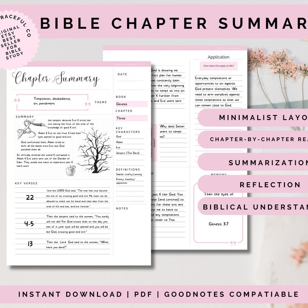Bible Chapter Mapping - Etsy