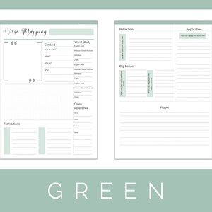 Bible Verse Mapping Printable Template. Verse Study Printable. - Etsy