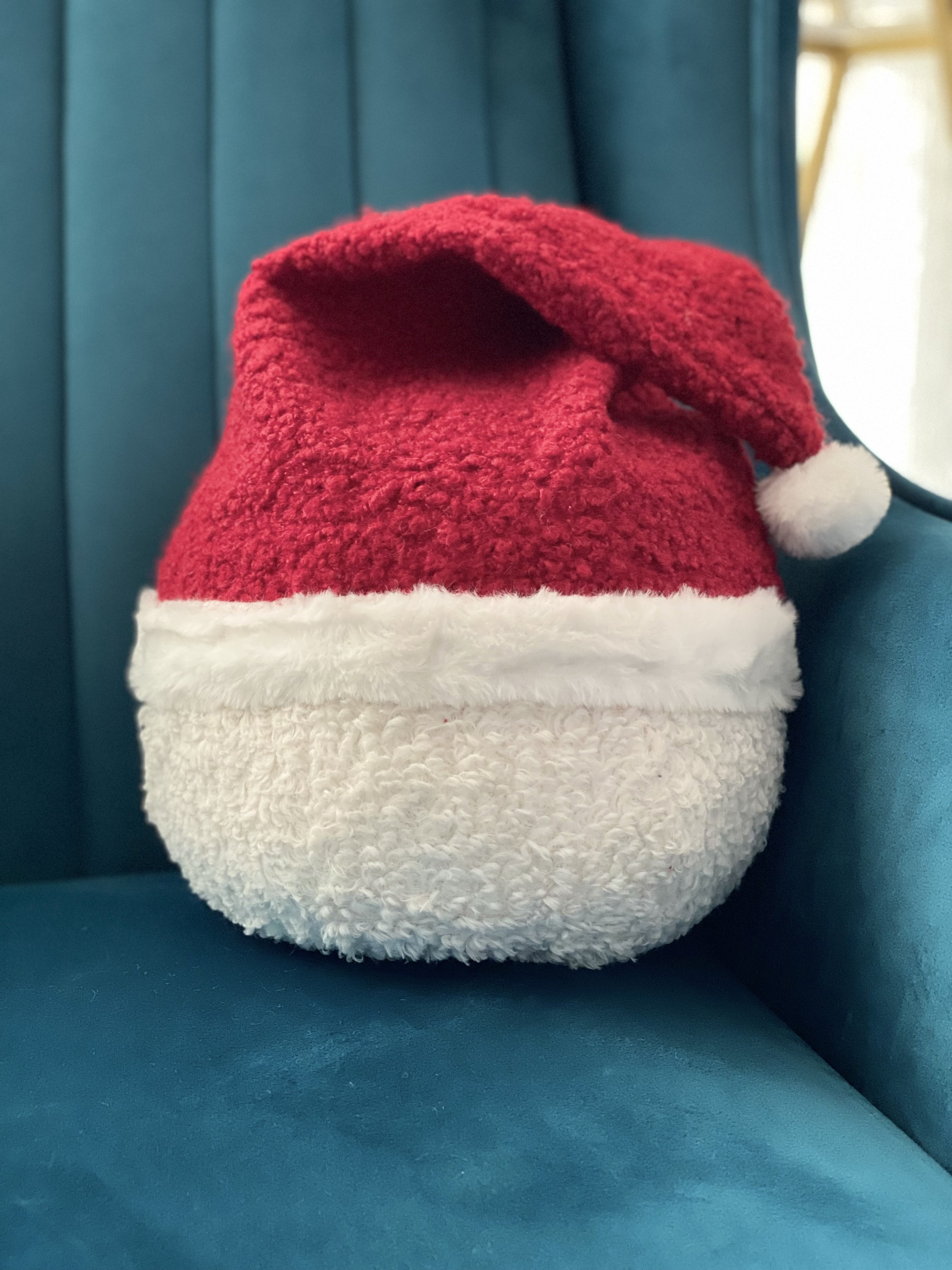 Christmas Santa Claus Pillow, Decorative Throw Pillow,soft Teddy Pillow ...