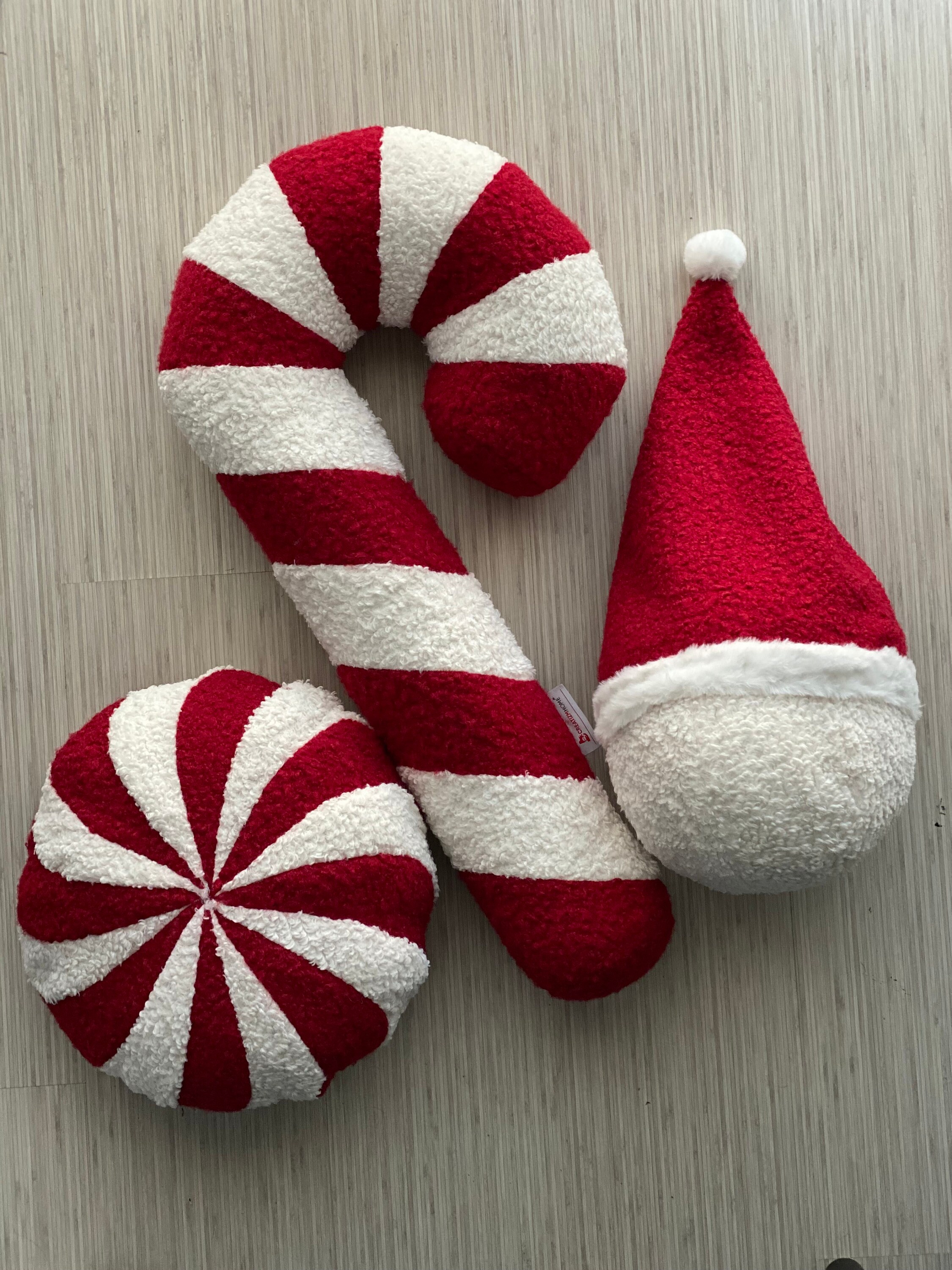 Christmas Santa Claus Pillow, Decorative Throw Pillow,soft Teddy Pillow ...