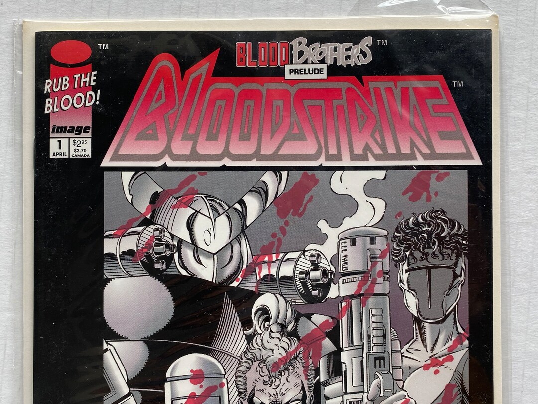 1993 Image Comics Blood Brothers Prelude Bloodstrike #1 - Etsy