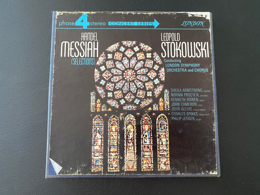 Handel Messiah Selections Leopold Stokowski Reel to Reel Tape 4track 7 ...