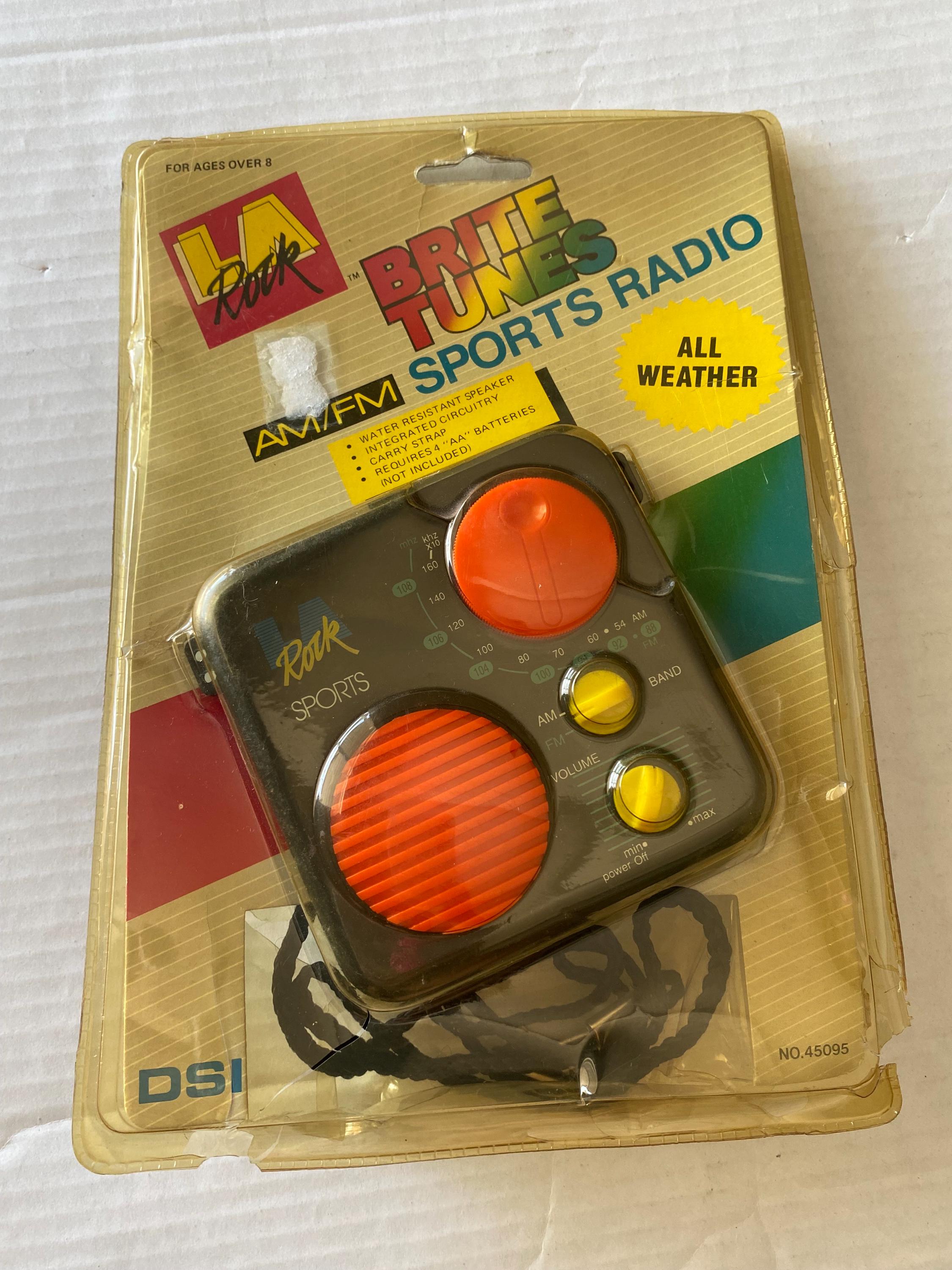 Vintage L A Rock Brite Tunes Am FM Sports Radio All Weather - Etsy