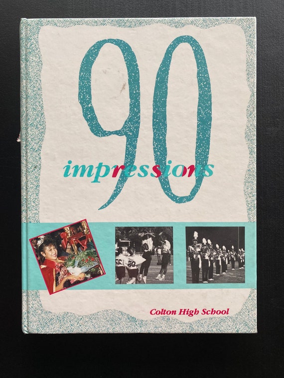 Colton High School 1990 Yearbook Impressions California - Etsy