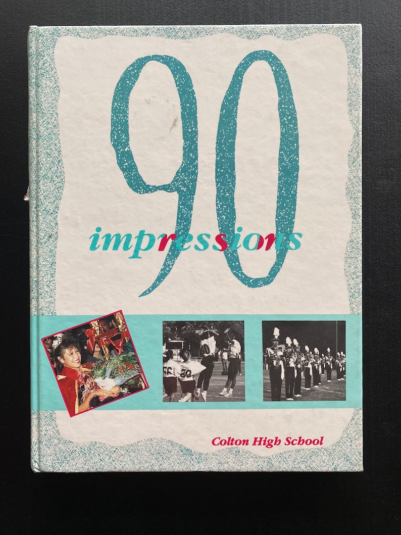 Colton High School 1990 Yearbook Impressions California - Etsy