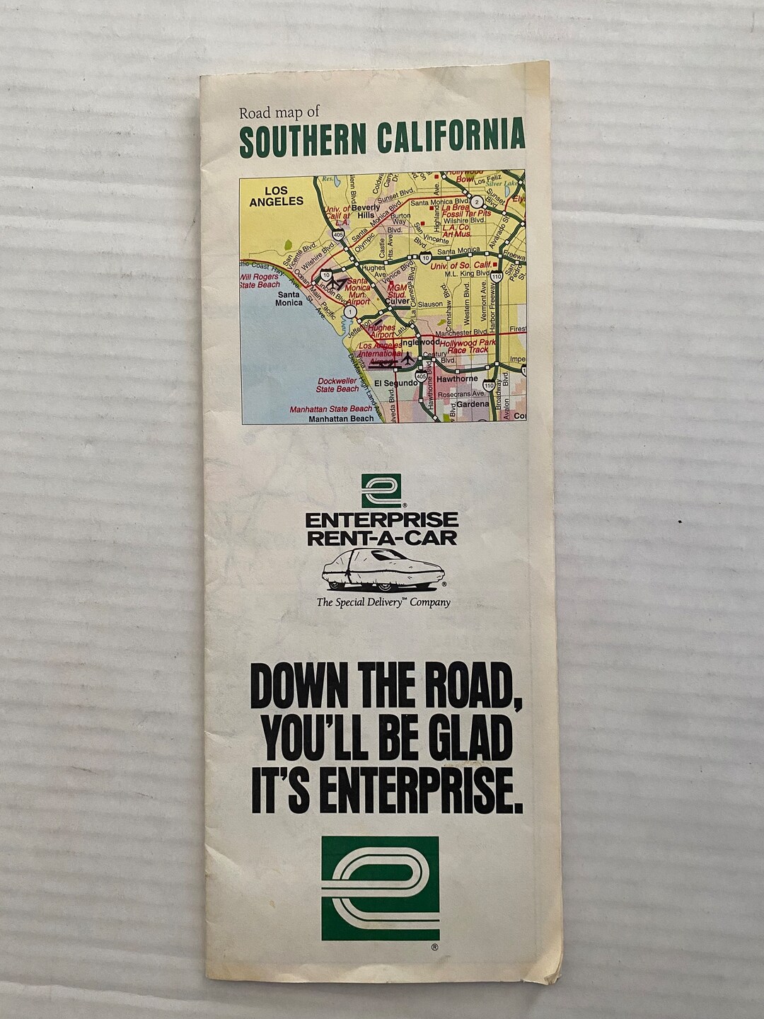 Vintage Enterprise Road Map of Southern California 1993 - Etsy