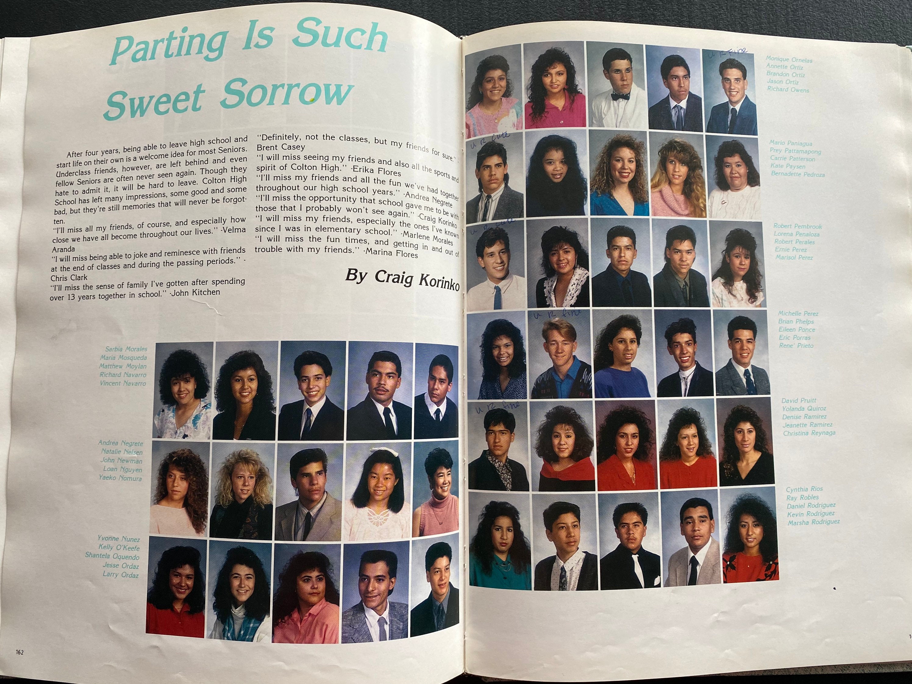 Colton High School 1990 Yearbook Impressions California - Etsy