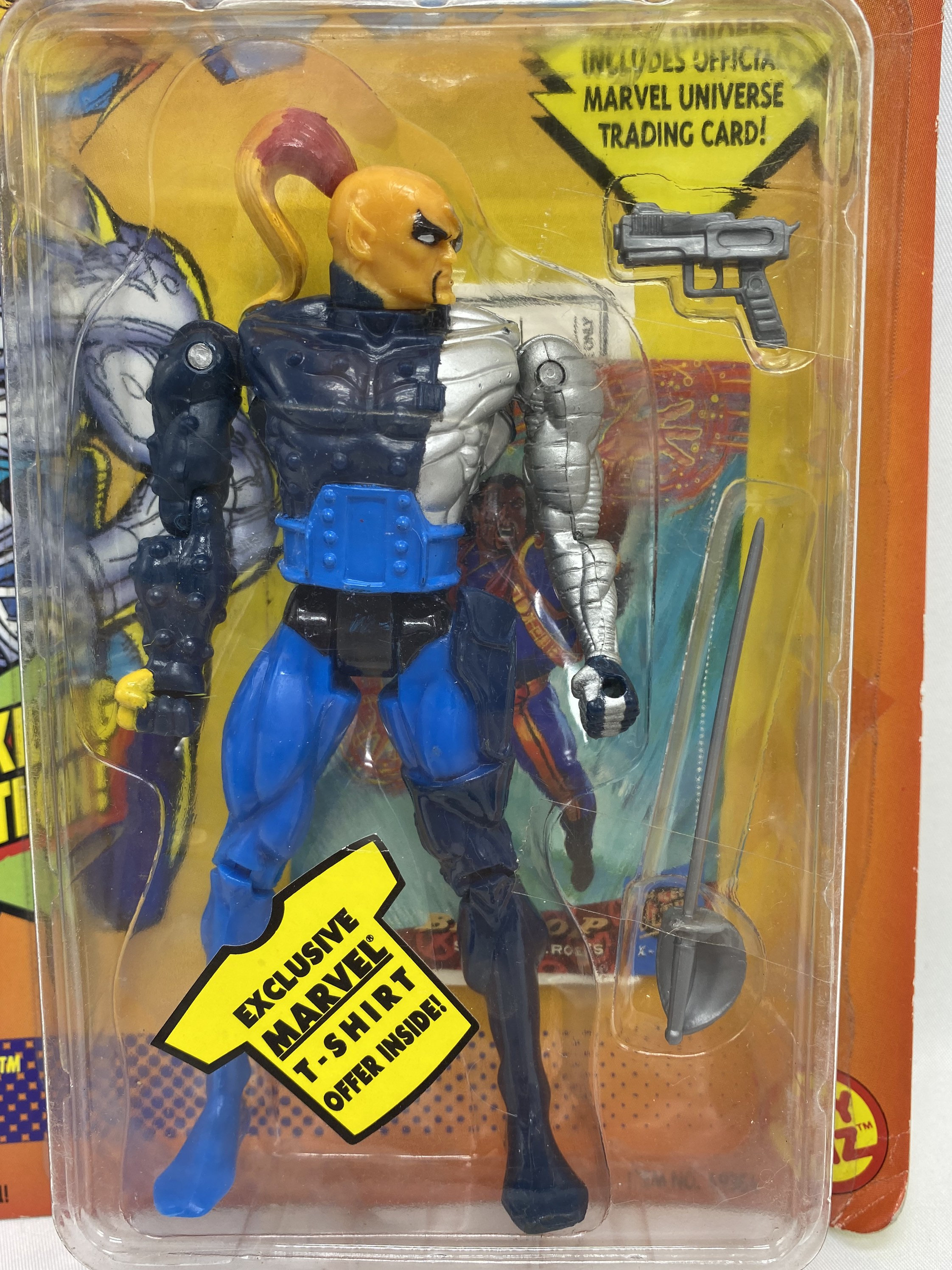 Vintage Marvel X-men Raza Action Figure With Trading Card 1994 - Etsy