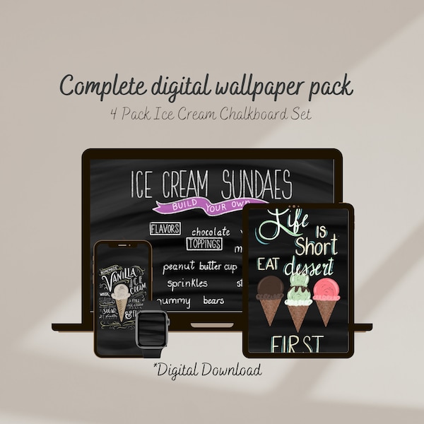 Chalkboard Wallpaper - Etsy