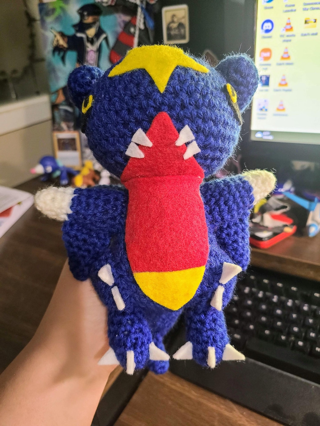 Crochet Garchomp Pattern - Etsy