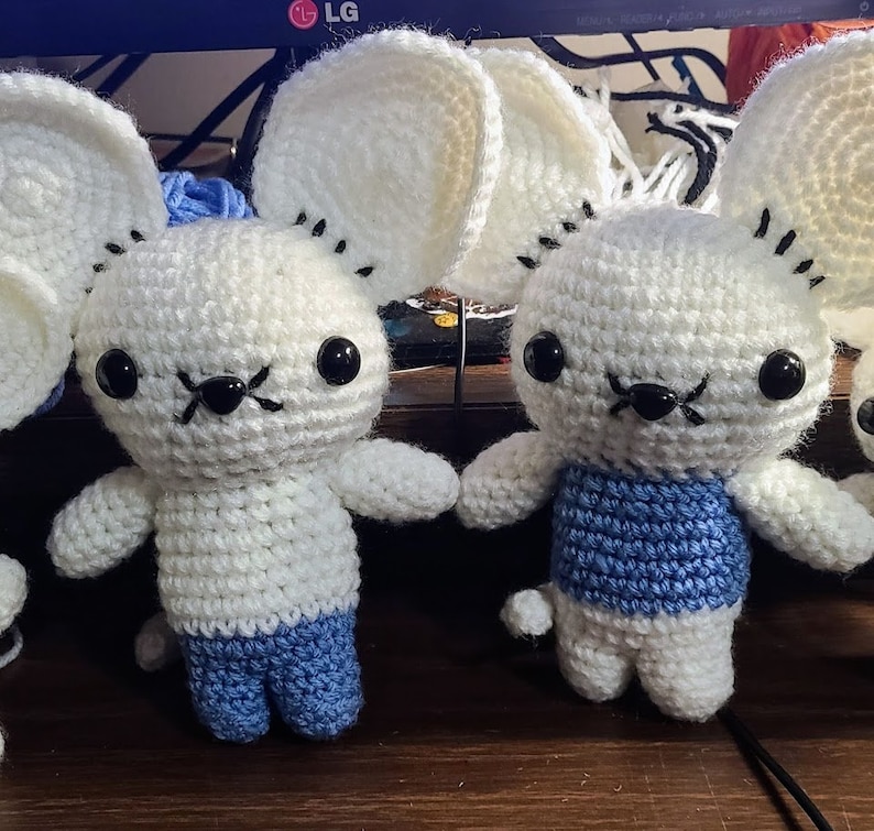 Crochet Tandemaus Plush - Etsy