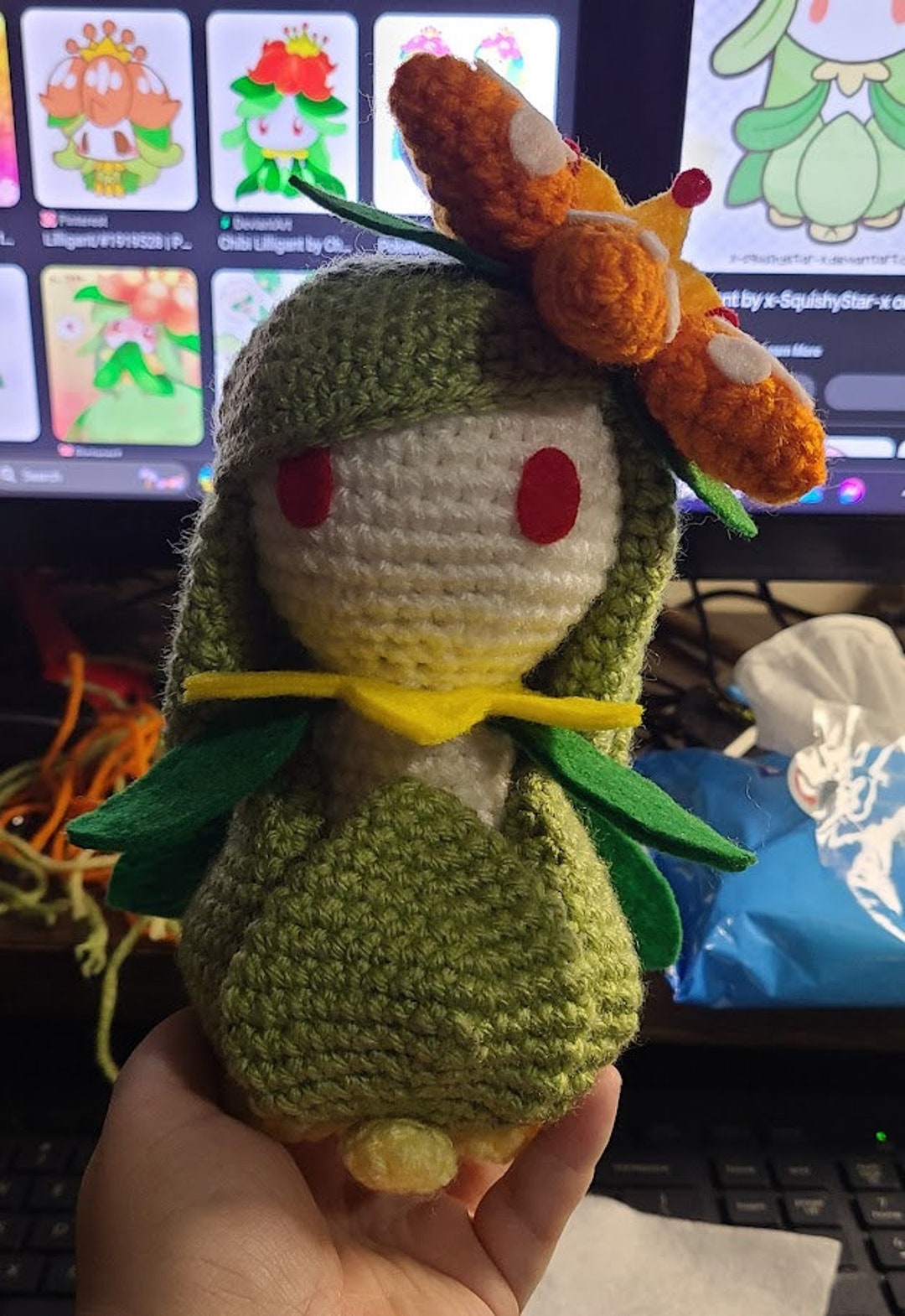 Crochet Lilligant Plush - Etsy
