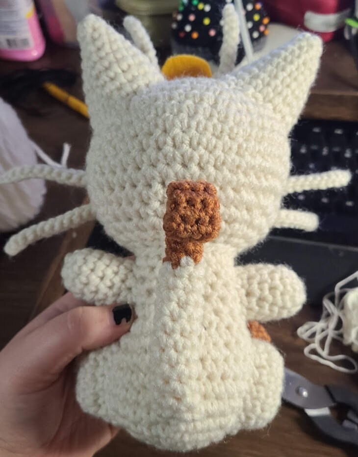 Crochet Meowth Plush - Etsy