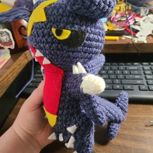 Crochet Garchomp Pattern - Etsy