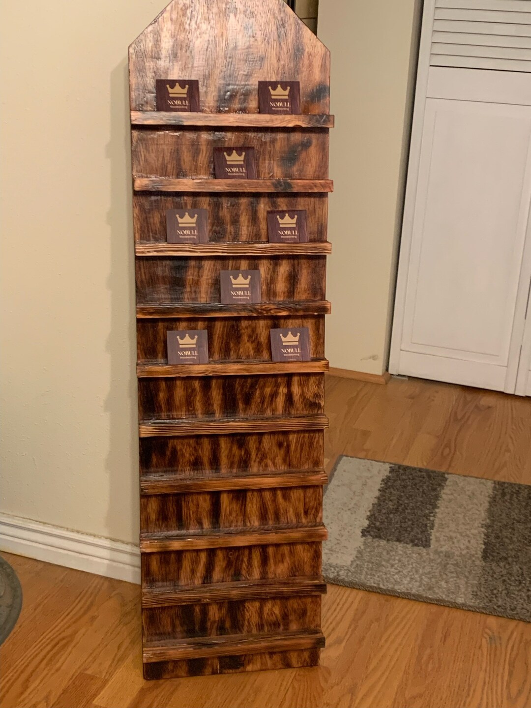 Farmhouse, Rustic, Burnt Custom Wooden Wall Hanging Card Holder for ...