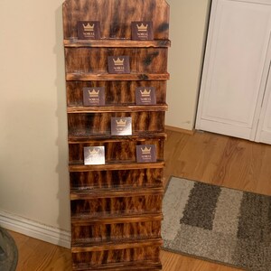 Farmhouse, Rustic, Burnt Custom Wooden Wall Hanging Card Holder for ...