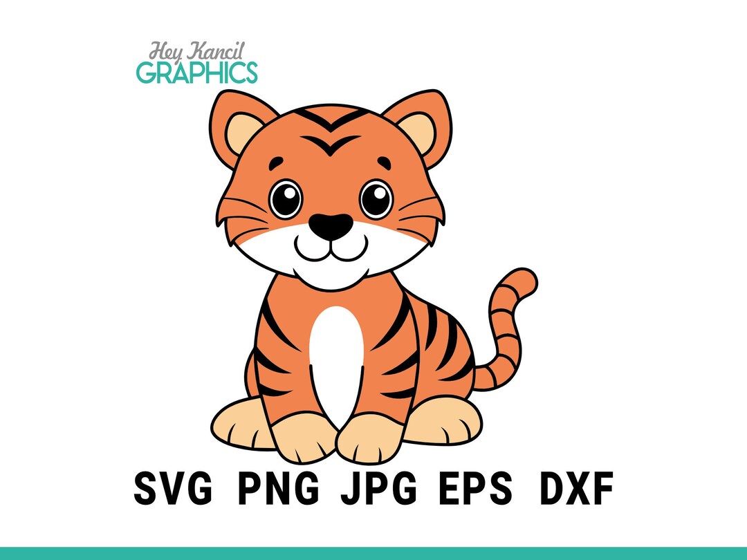 Baby Tiger Svg, Tiger Svg, Baby Tiger Clipart, Cut File, Layered, Svg ...