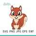 Squirrel Svg, Cute Squirrel Svg, Squirrel Png, Squirrel Clipart, Animal ...