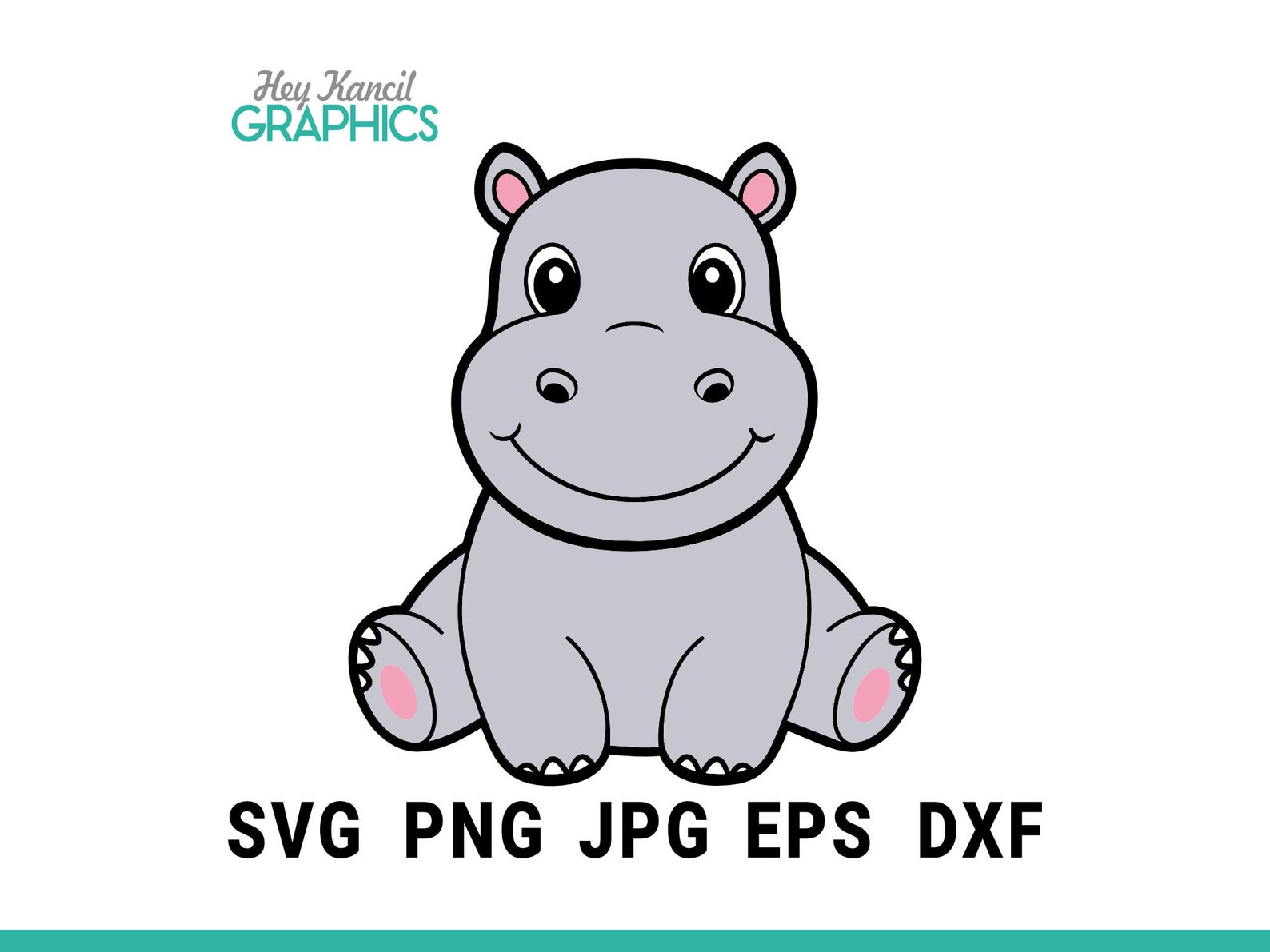 Hippo Svg, Cute Hippo Svg, Hippopotamus Svg, Baby Hippo Svg, Svg Files ...