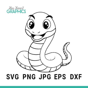Snake Svg, Cute Snake Svg, Baby Snake Svg, Funny Snake, Clipart, Wild ...