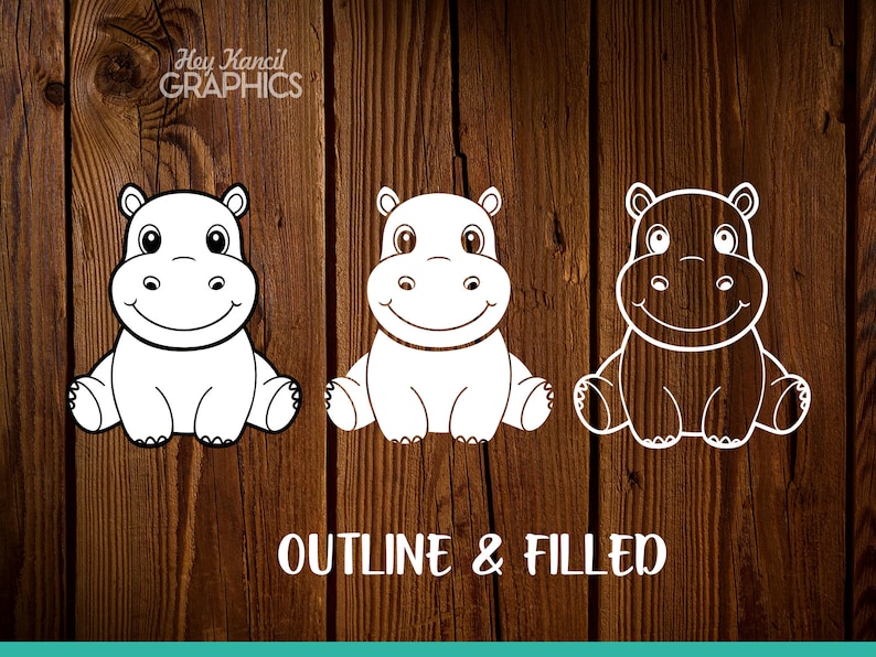 Hippo Svg, Cute Hippo Svg, Hippopotamus Svg, Baby Hippo Svg, Svg Files ...