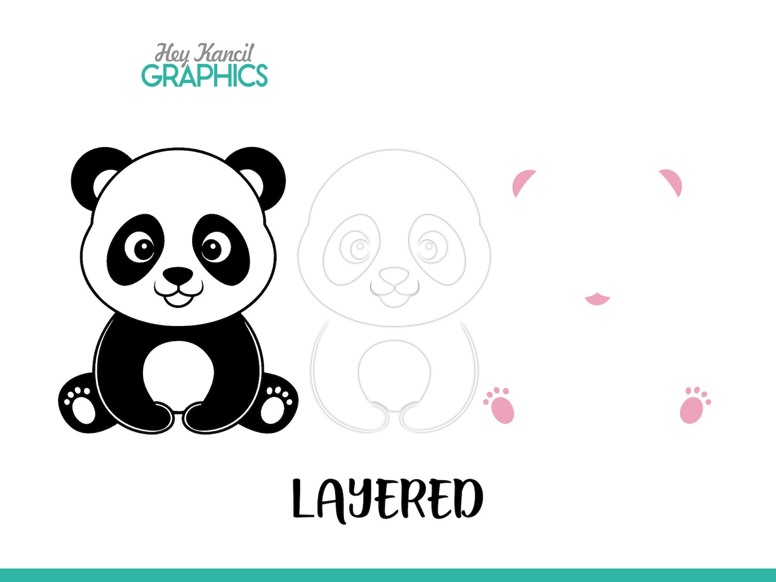 Baby Panda Svg, Panda Svg, Cute Panda Svg, Panda Bear Svg, Panda ...
