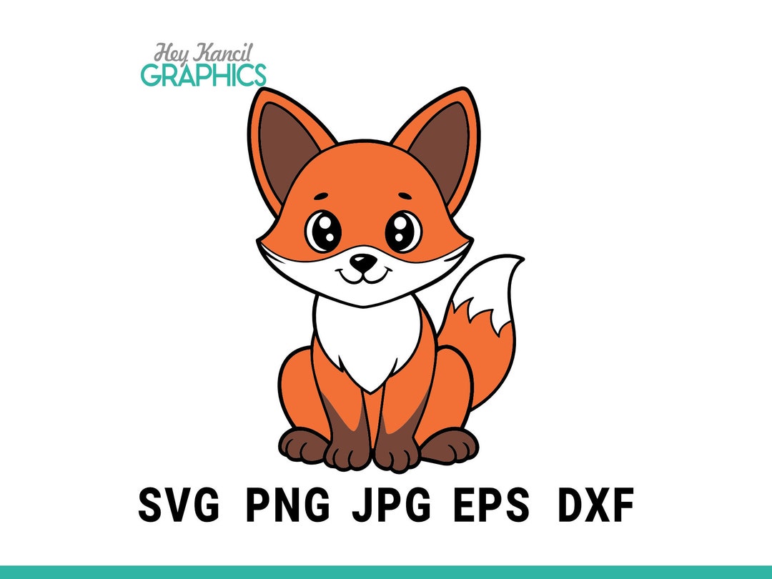Fox SVG, Baby Fox SVG, Cute Fox Svg, Woodland Animals Svg, Fox ...