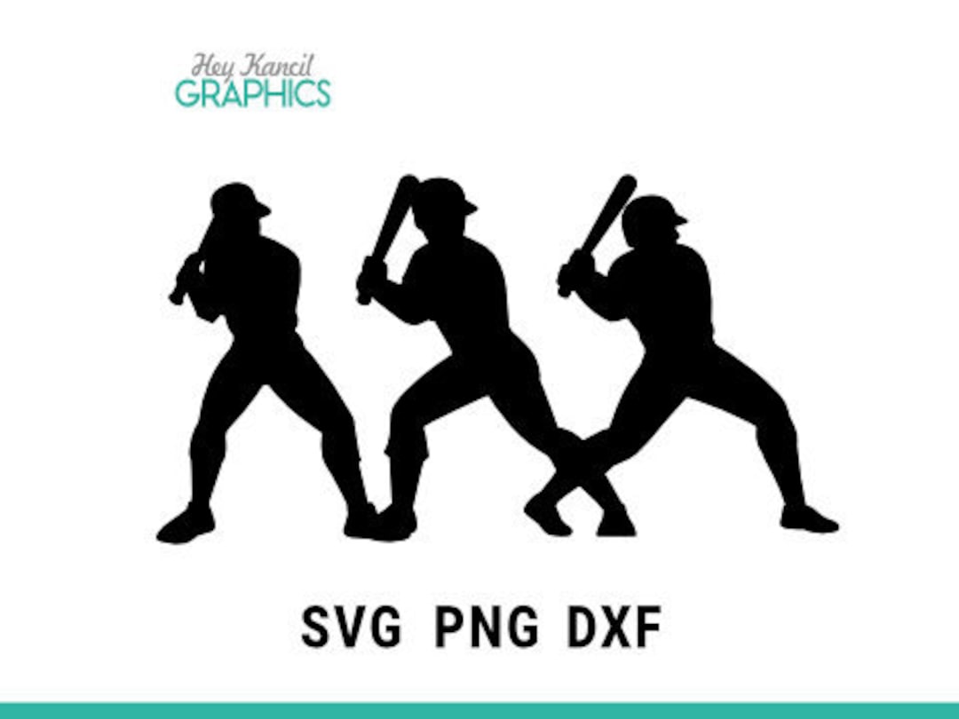 Baseball Player Svg, Baseball Player Silhouette Svg, Baseball Game Svg ...