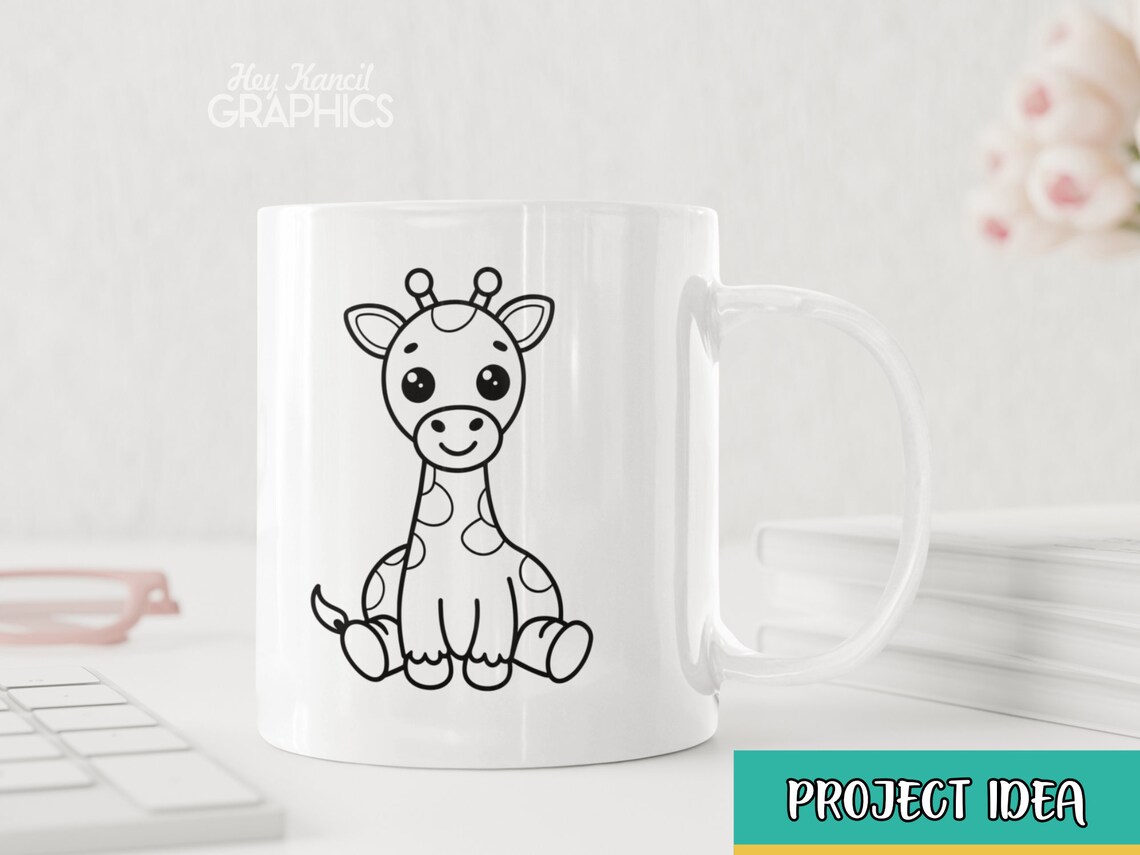 Giraffe SVG, Baby Giraffe SVG, Cute Baby Giraffe, Kids Svg, Jungle ...