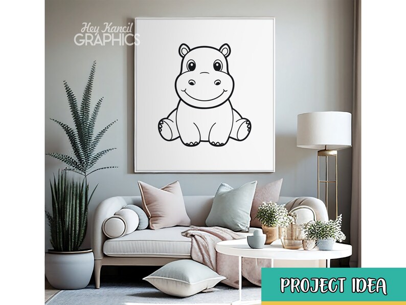 Hippo Svg, Cute Hippo Svg, Hippopotamus Svg, Baby Hippo Svg, Svg Files ...