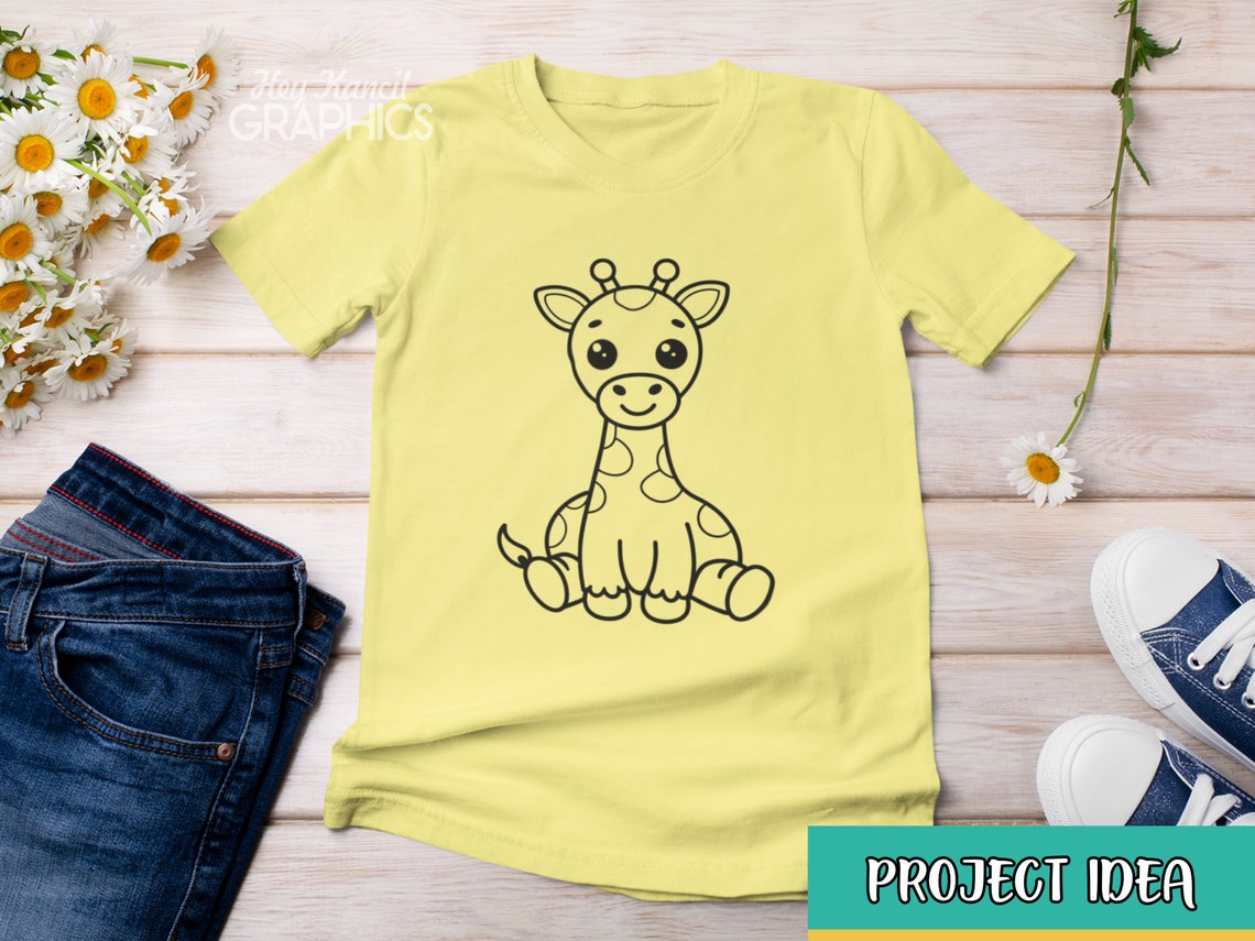 Giraffe SVG, Baby Giraffe SVG, Cute Baby Giraffe, Kids Svg, Jungle ...
