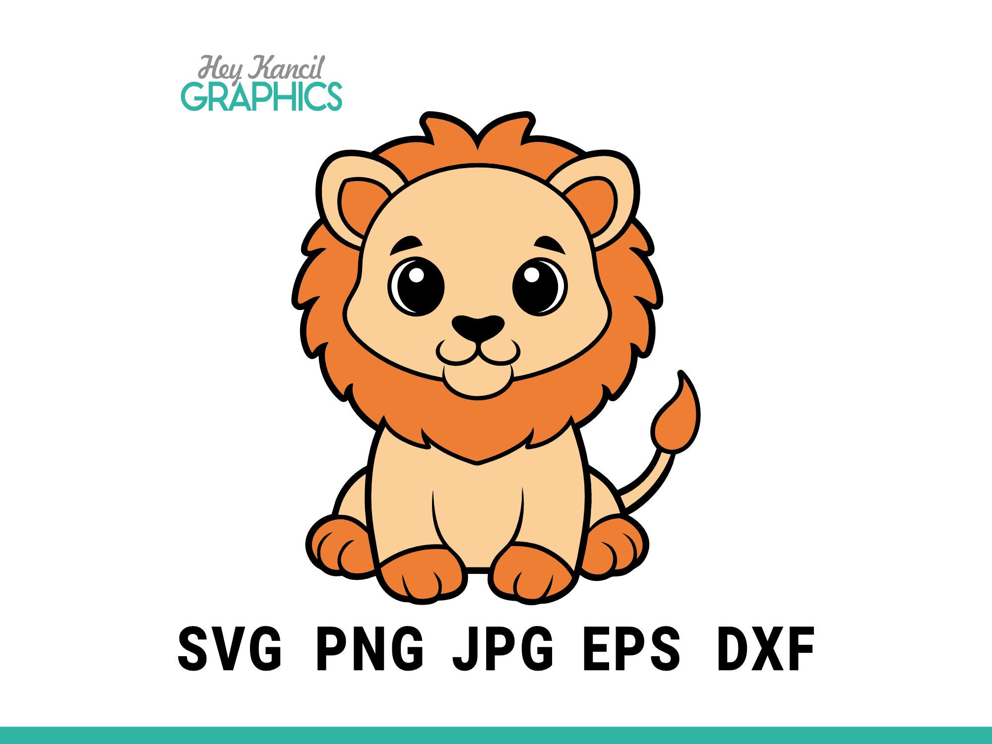 Baby Lion Svg, Baby Lion Cut File, Cute Baby Lion Svg, Cute Lion Svg ...