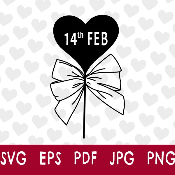 February 14 Svg - Etsy