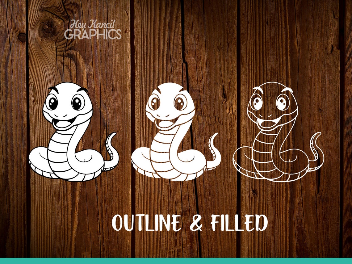 Snake Svg, Cute Snake Svg, Baby Snake Svg, Funny Snake, Clipart, Wild ...