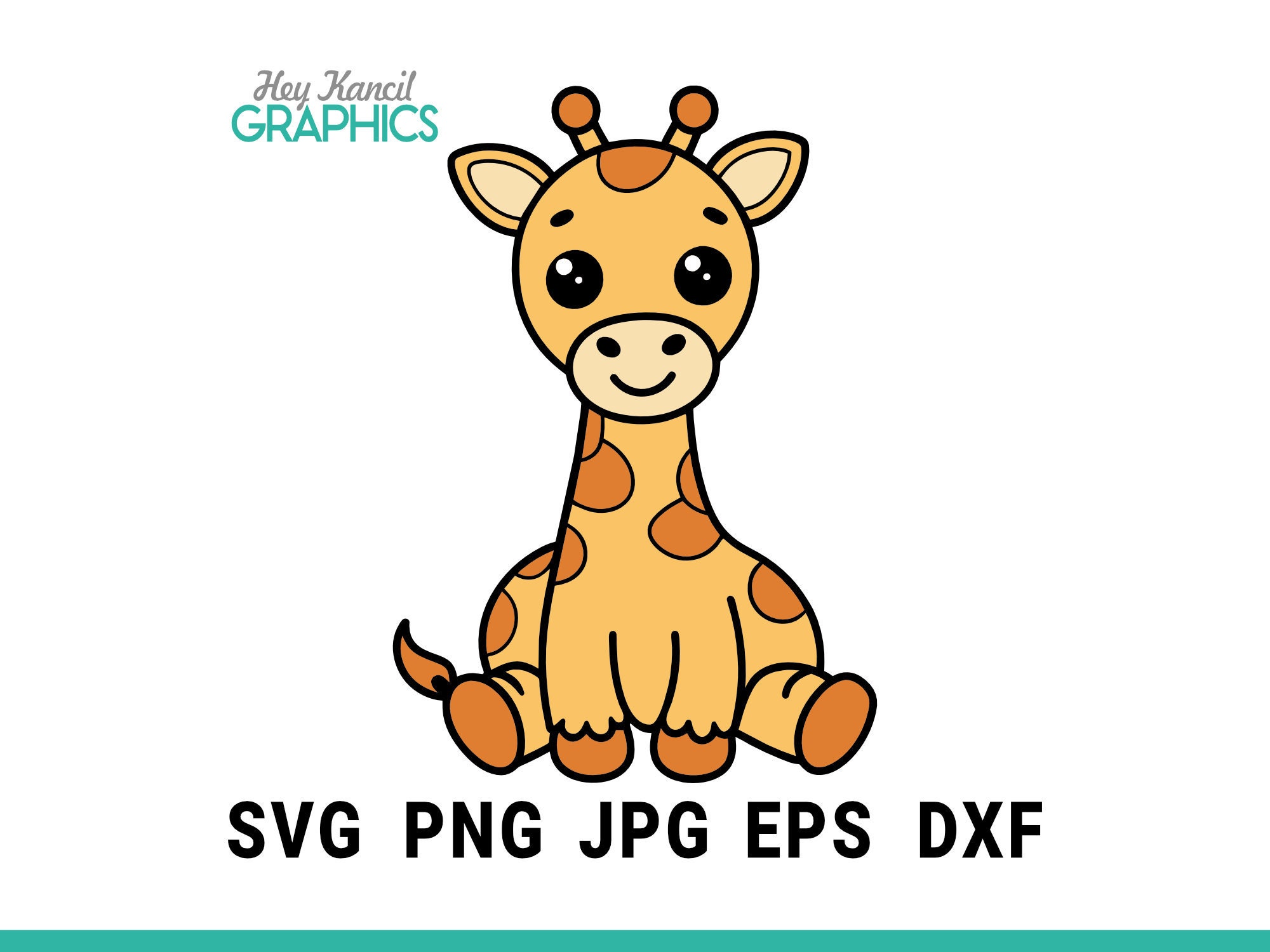 Giraffe SVG, Baby Giraffe SVG, Cute Baby Giraffe, Kids Svg, Jungle ...