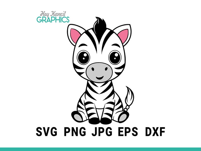 Cute Zebra Svg, Baby Zebra Svg, Zebra Svg, Zebra Clipart, Safari Svg ...