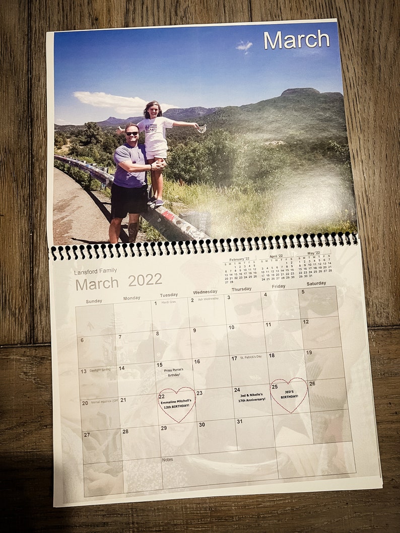 Customizable Calendar Template - Etsy
