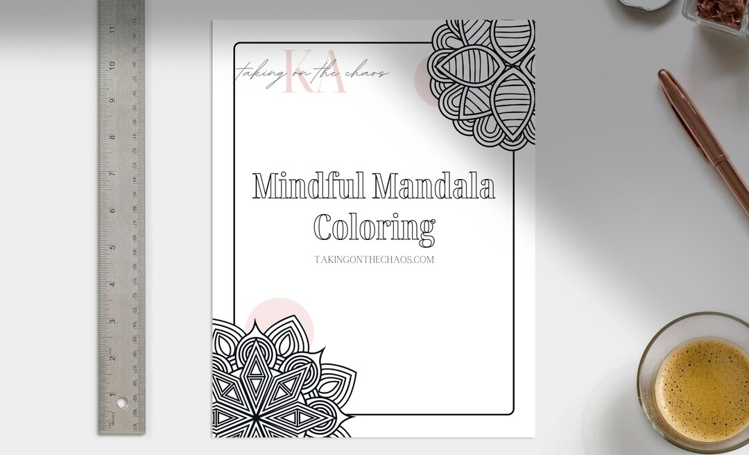 Mindful Mandala Coloring Book - Etsy