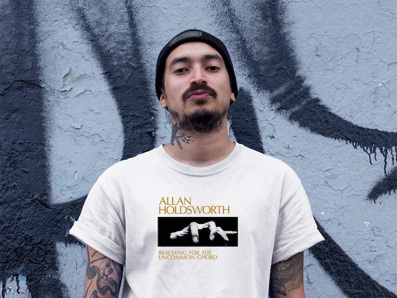 Allan Holdsworth Logo Reaching Chord White Tshirt Sweatshirt - Etsy