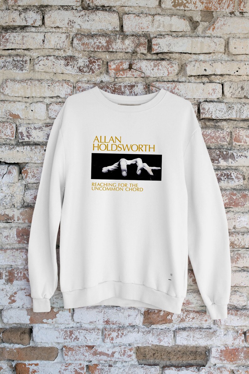 Allan Holdsworth Logo Reaching Chord White Tshirt Sweatshirt - Etsy