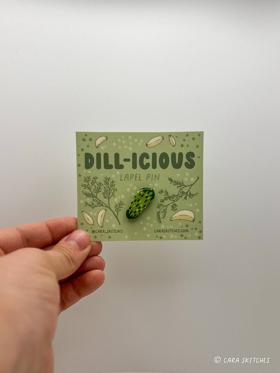 Handmade Polymer Clay Pickle Pin: Whimsical Lapel Brooch - Etsy