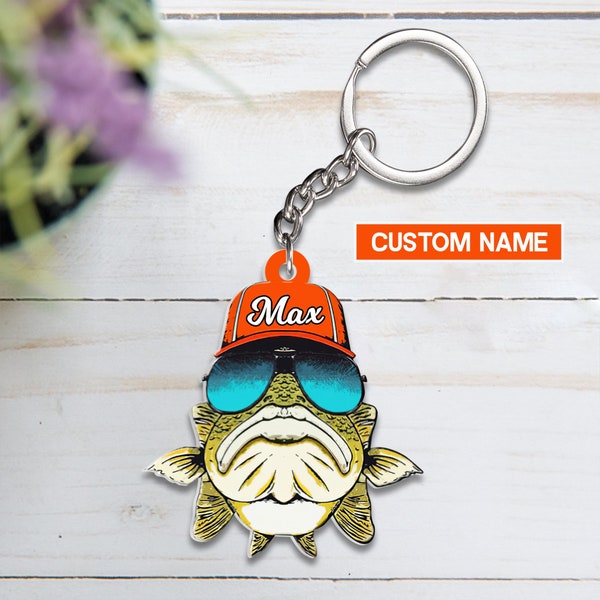 Fish Keychain - Etsy