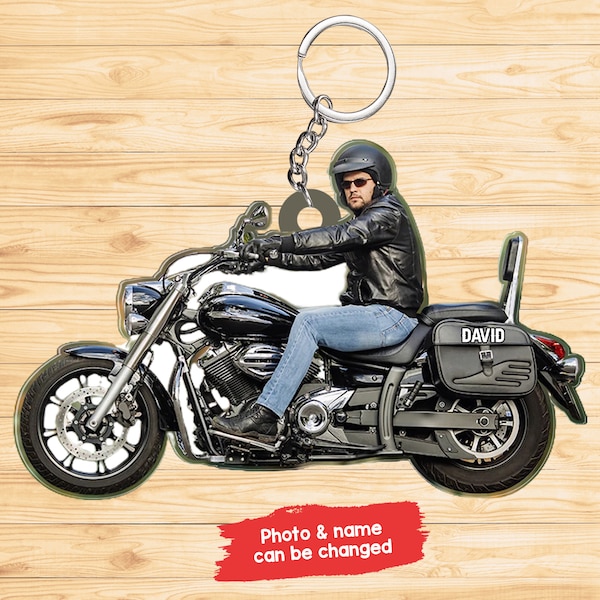 Motorcycle Keychain - Etsy