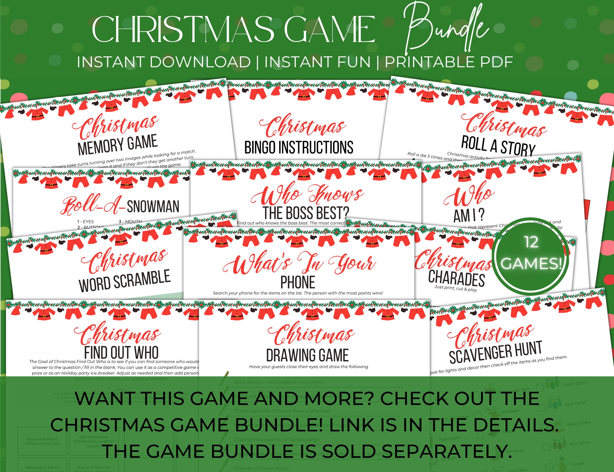 Christmas Roll A Story Game, Christmas Dice Game, Christmas Office ...