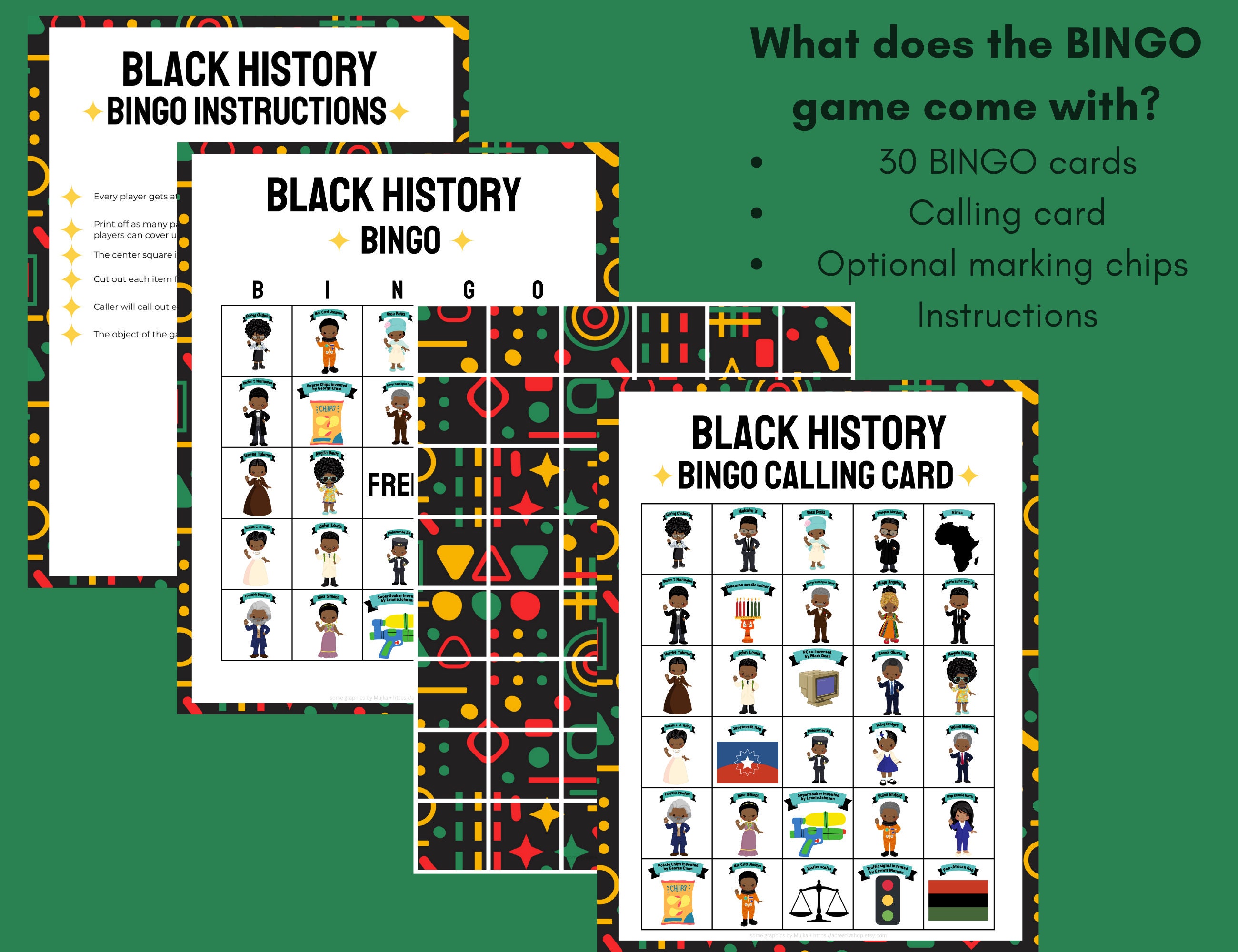 Black History Bingo, Black History Game, Black History Month, Black ...